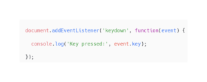 Handling Keyboard Events in JavaScript - DesignWithRehana